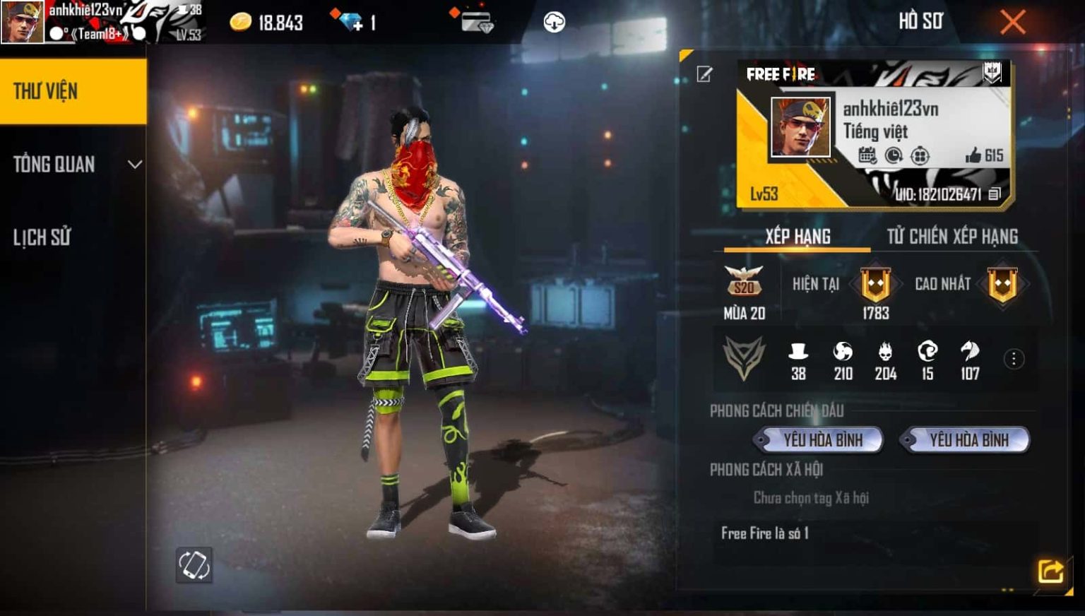 Ảnh Acc FF Giàu Nhất 2025, FF Acc VIP Ảnh Nick Free Fire